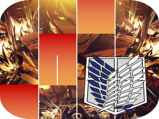 Eren Titan AOT Shingeki Anime Piano Tiles Game - Play Eren Titan AOT ...