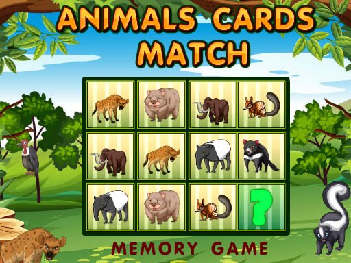 Animals Cards Match Game - Play Animals Cards Match Online for Free at ...