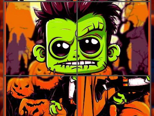 Franky & Vampire Halloween Puzzle Game - Play Franky & Vampire ...
