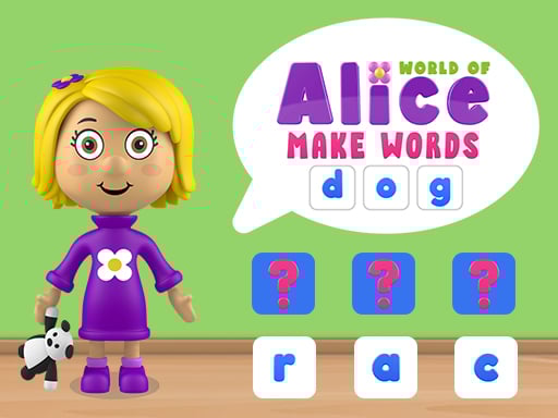 World of Alice Make Words Game - Play World of Alice Make Words Online ...