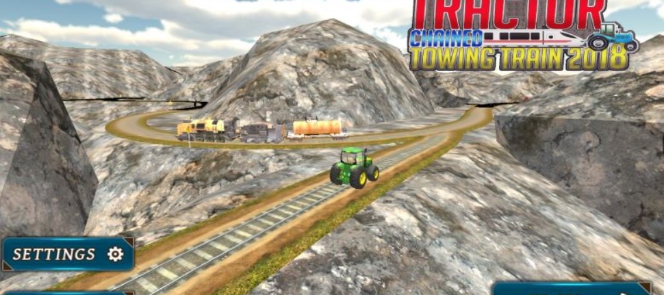 Chained Tractor Towing Train 2018 Game - Play Chained Tractor Towing ...