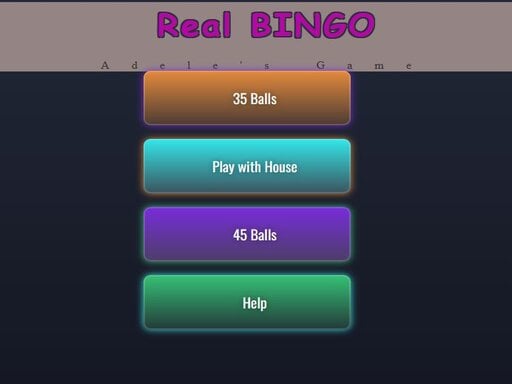 BINGO Real Game - Play BINGO Real Online for Free at YaksGames