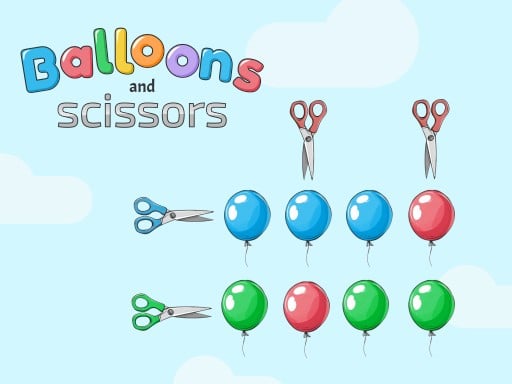 Balloons and scissors Game - Play Balloons and scissors Online for Free ...