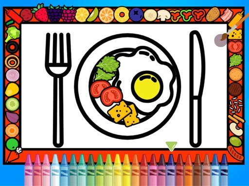 Color and Decorate Dinner Plate Game - Play Color and Decorate Dinner ...