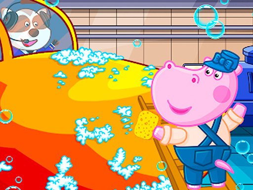 Hippo Car Service Station Game - Play Hippo Car Service Station Online ...