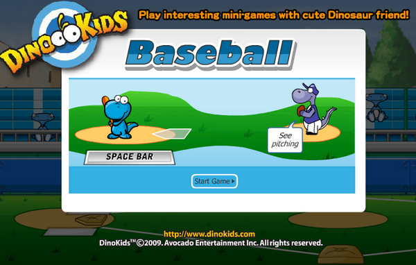 DinoKids Baseball Game - Play DinoKids Baseball Online for Free at ...