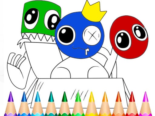 Rainbow Friends Coloring Book Game Game - Play Rainbow Friends Coloring ...