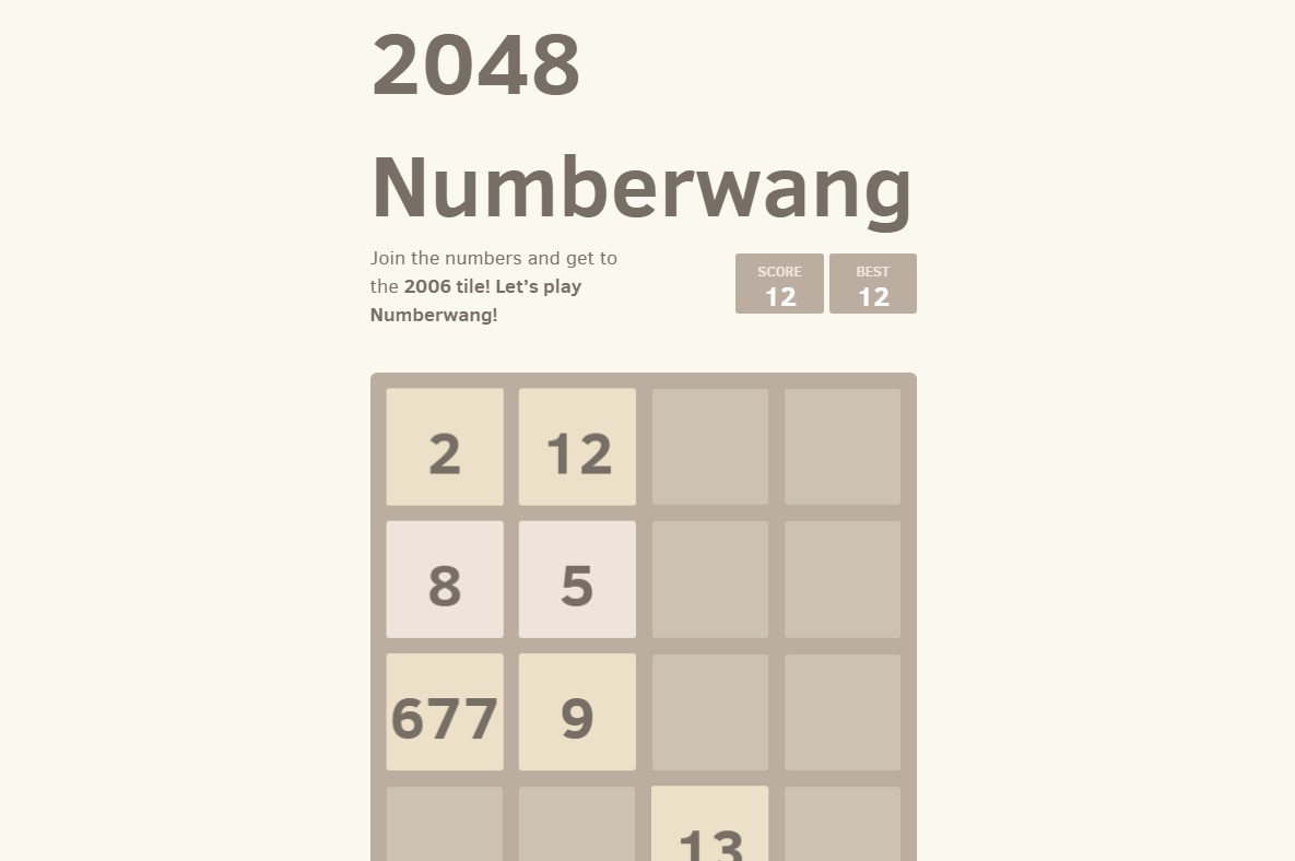 2048 Numberwang Game - Play 2048 Numberwang Online for Free at YaksGames