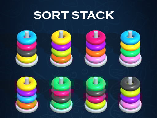 Sort Stack color Hoop Game Game - Play Sort Stack color Hoop Game ...
