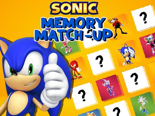 Sonic Memory Match Up Game - Play Sonic Memory Match Up Online for Free ...
