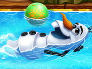 Snowman Swimming Pool Game - Play Snowman Swimming Pool Online for Free ...