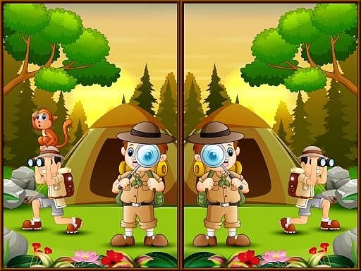 Spot 5 Differences Camping Game - Play Spot 5 Differences Camping ...