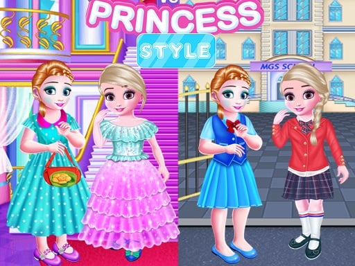 Little Girls School vs PrincessStyle Game - Play Little Girls School vs ...
