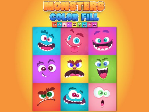 Monsters Color Fill Game - Play Monsters Color Fill Online for Free at ...